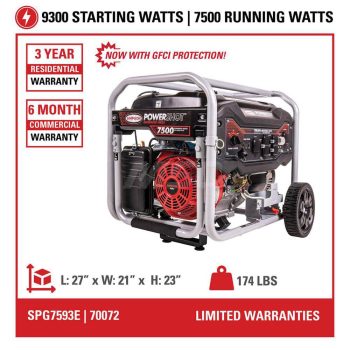 Heavy Duty Industrial 7500 Watt Generator